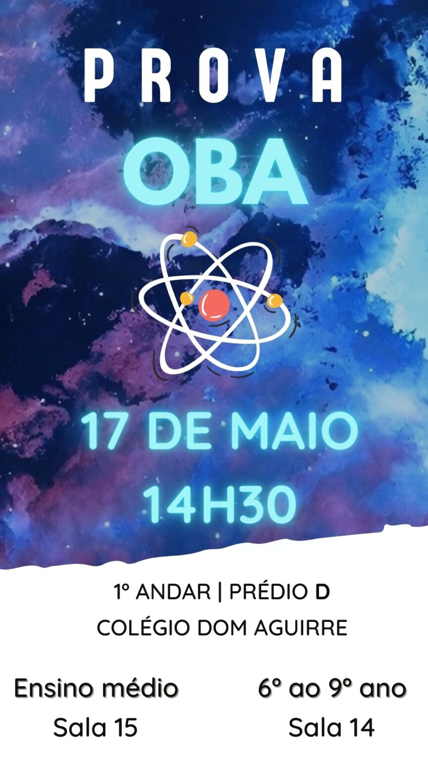 PROVA OBA 2024 – Colégio Dom Aguirre